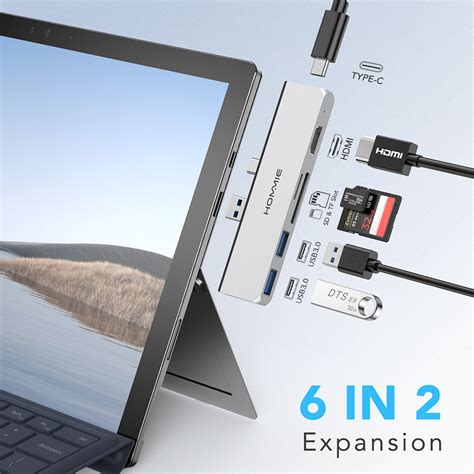 Surface Pro USB C Hub Hommie In Type C Hub Adapter Dock Station For Surface Pro USB A