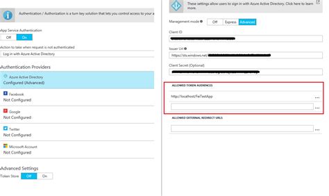 authentication azure api apps access token adal not working stack