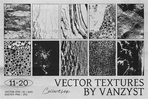 100 Bitmap Vector Textures By Vanzyst