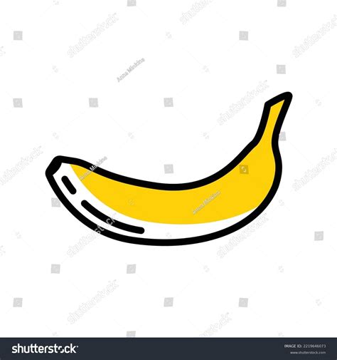 Banana Icon Vector Linear Schematic Illustration Stock Vector Royalty Free 2219646073 Banana Icon Vector Linear Schematic Illustration Stock Vector Royalty Free 2219646073