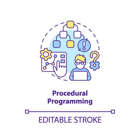 Procedural Programming Concept Icon Coding Paradigm Type Abstract Idea