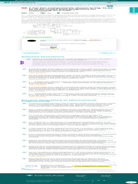 Solved 1 For The Components Shown In Fig 1360 To 1362 Make