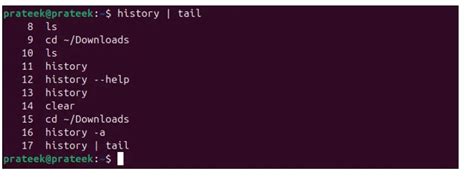 How To Check Linux Terminal Command History Linuxshout