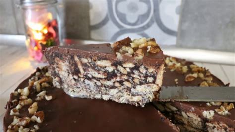 Шоколадовa бисквитена торта без печене Youtube