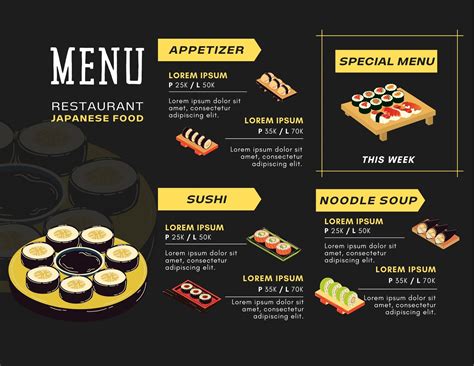 Contoh Gambar Brosur Makanan 3 Lipatan Simple Dan Menarik Idxstock