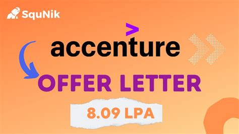 Accenture Offer Letter Squnik Youtube