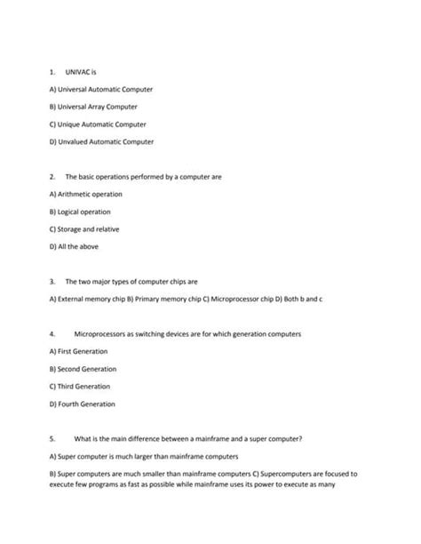 Computer Input And Output Device Mcq Question Pdf Computer