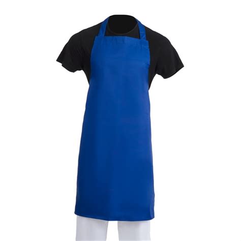 Whites Bib Apron Royal Blue A542 Mitre Linen