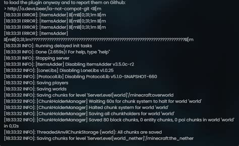 The Server Crashes On Startup · Issue 2851 · Pluginbugsissues Itemsadder · Github