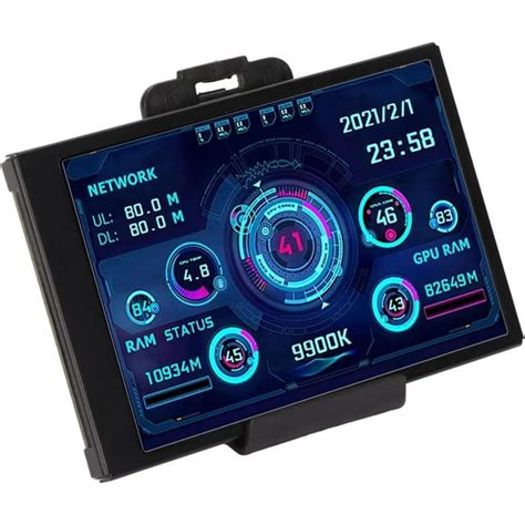 Xju Computer Temp Monitor 3 5in Ips Usb Mini Screen Pc Sensor Panel