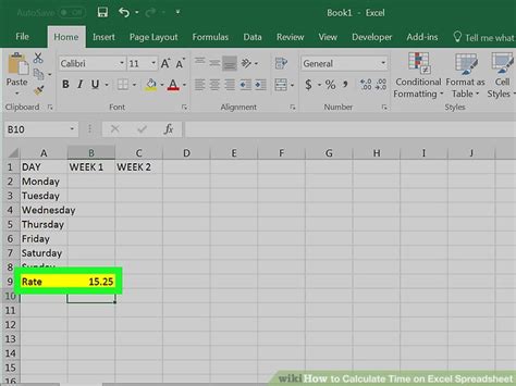How To Calculate Time On Excel Spreadsheet With Pictures