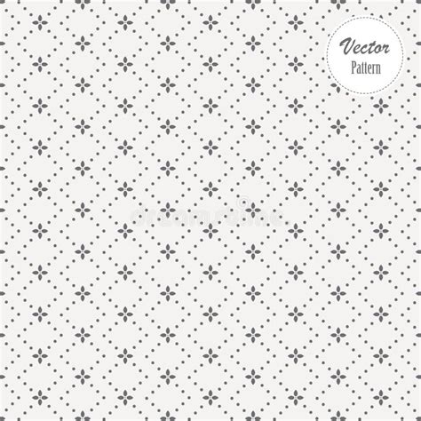 Geometric Vector Pattern Repeating Abstract Small Flower Or Floral And Dotted Linear On Diamond