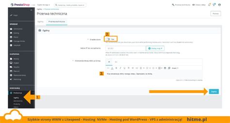 Jak odpowiednio skonfigurować PrestaShop HitMe Blog Hosting