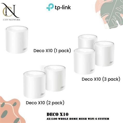 Jual Tp Link Deco X10 1 2 3 Pack Ax1500 Whole Home Mesh Wi Fi 6 System