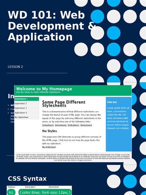 Chapter 3 Introduction To Css Pdf Html Html Element