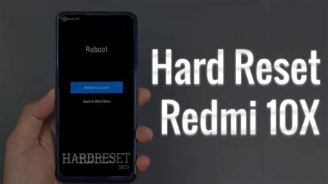 Hard Reset Xiaomi Redmi X G Factory Reset Remove Pattern Lock Password How To Guide The