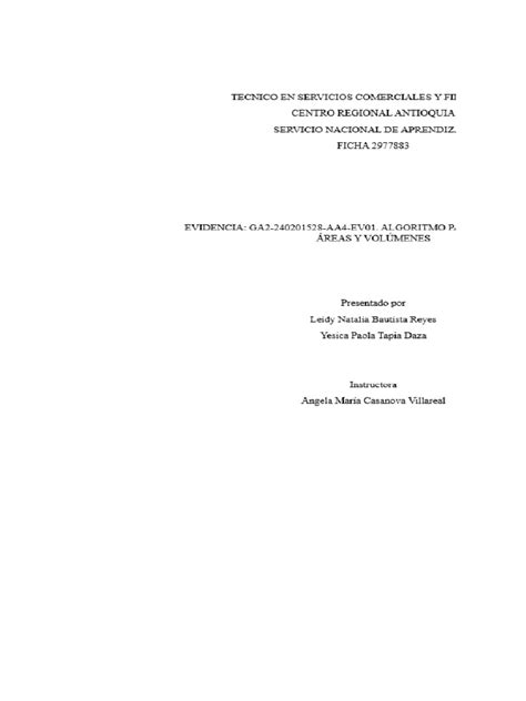 Algoritmo Matematicas 1 Pdf Volumen Pi