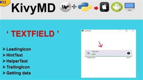 KivyMD Text Field Veri Alma Aracı Python GUI YouTube