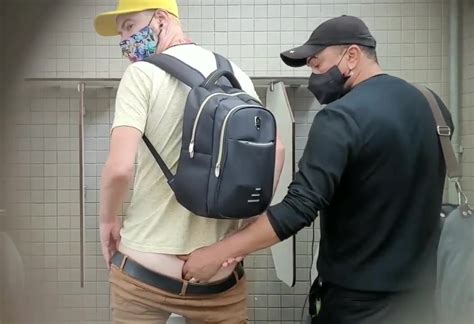 Public Gay Sex Grabbing Butthole In Public Thisvid Com