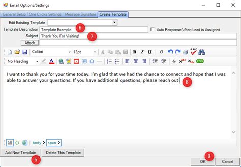 Email Options Settings Motility Software Solutions
