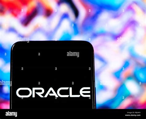 Oracle Corporation Computer Software Company Logo Seen Displayed On