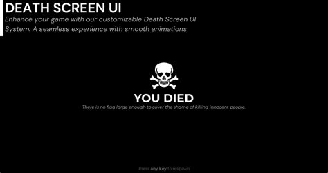 Death Screen Ui V2 System Builtbybit