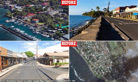 Shocking Before And After Images Reveal Hawaiis Fire Devastation