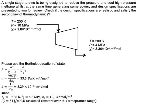 Solved A Single Stage Turbine Is Being Designed To Reduce