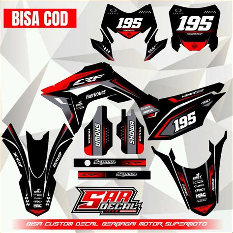 Jual Decal Crf 150l Full Body Decal Supermoto Moto Cross Decal Crf Jual Decal Crf 150l Full Body Decal Supermoto Moto Cross Decal Crf