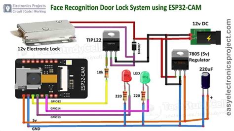 Esp Cam Face Recognition Door Lock System Esp Projects