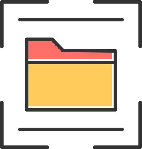 Folder Scanner Vector Icon 20255231 Vector Art At Vecteezy