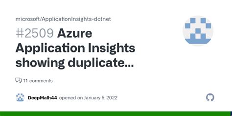 Azure Application Insights Showing Duplicate Entries · Issue 2509 · Microsoft