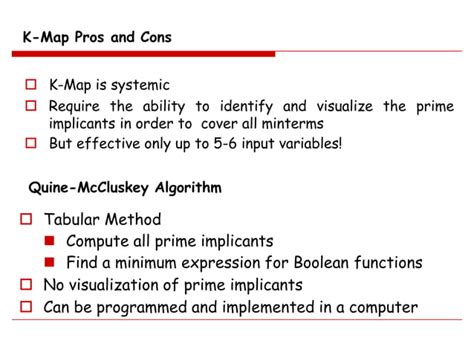 Quine Mc Cluskey Method Pptx Technology And Computing
