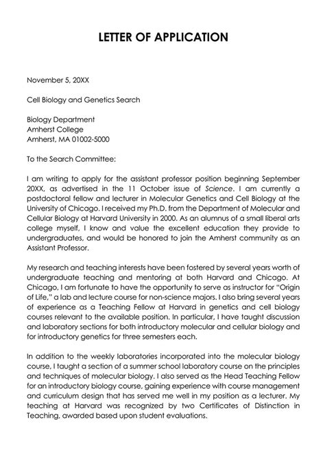 How To Write A Job Application Letter 30 Best Examples