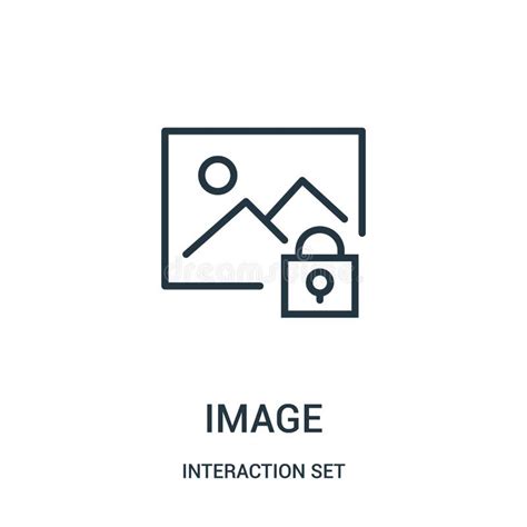 Image Icon Vector From Interaction Set Collection Thin Line Image