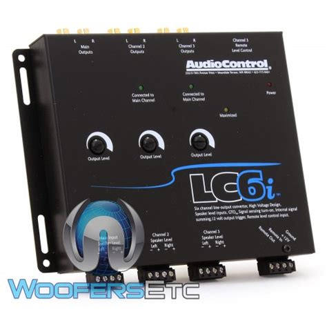 AudioControl LC6i Black Six Channel Line Output Converter With Summing