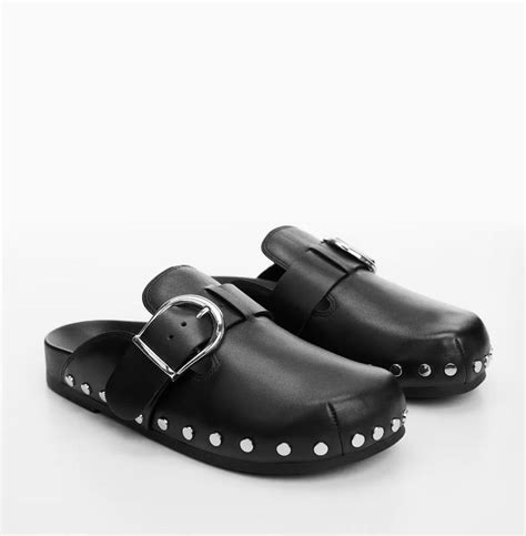 Кожаные сабо с заклепками — цена 4000 грн в каталоге Сабо Купить женские вещи по доступной цене