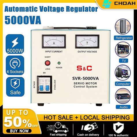 5000va Avr 50 60hz Automatic Voltage Regulator 5000va Servo Motor Type 5kva Avr Time Delay Power