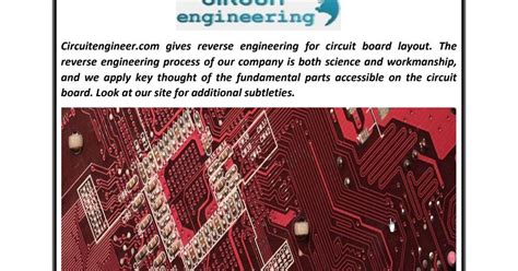 reverse engineering circuit board layout by