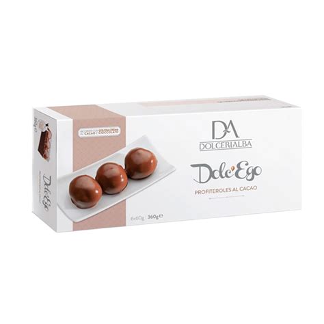 Profiteroles Sabor Cacao Postres Lácteos X 6 Un 360 Grs Dolceria Alba