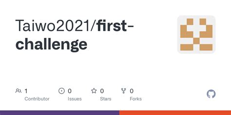 github taiwo2021 first challenge