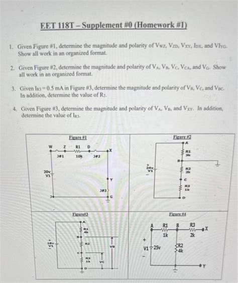 Eet 118t Supplement 0 Homework 1 1 Given