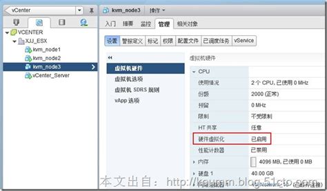 ESXi 嵌套KVM虚拟化环境支持配置 kvm vmware