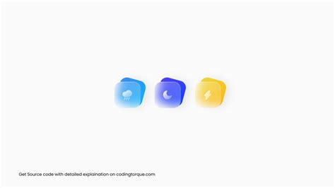 Glassmorphic Icons Hover Effects Using Html And Css Coding Torque