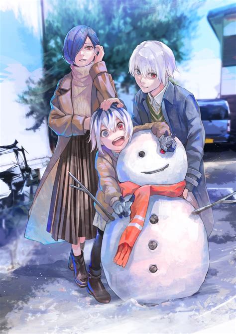 Kaneki Ken Kirishima Touka And Kaneki Ichika Tokyo Ghoul And 1 More