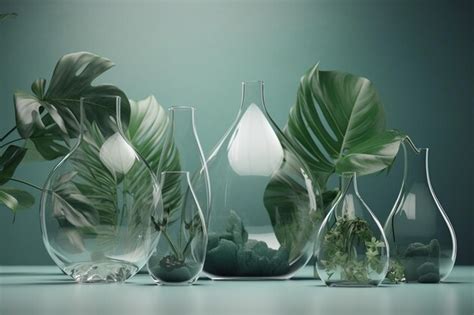 Premium Photo 3d Rendered Illustration Of Plant Objects Composition