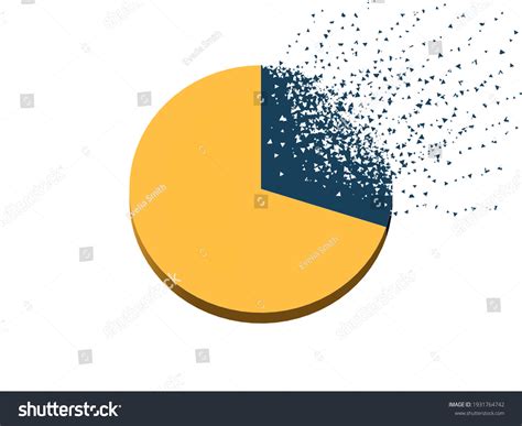 Three Tenths Pie Chart Dispersion Effect Stock Illustration 1931764742
