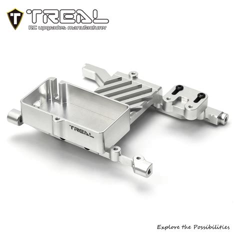 TREAL Aluminum 7075 ESC Tray Servo Mount Braket CNC Machined Upgrades For Axial SCX6