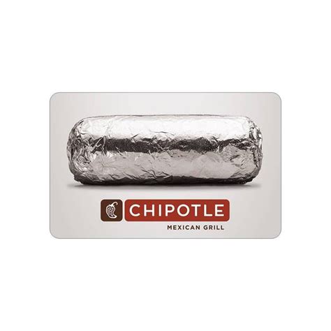 Chipotle T Card 50 Email Delivery Chipotle T Card Food T