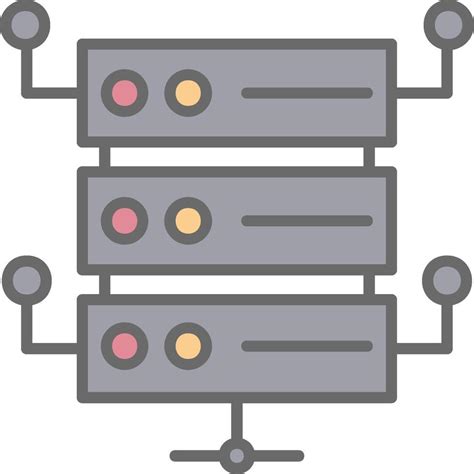 database architecutre line filled light icon 44259221 vector art at vecteezy